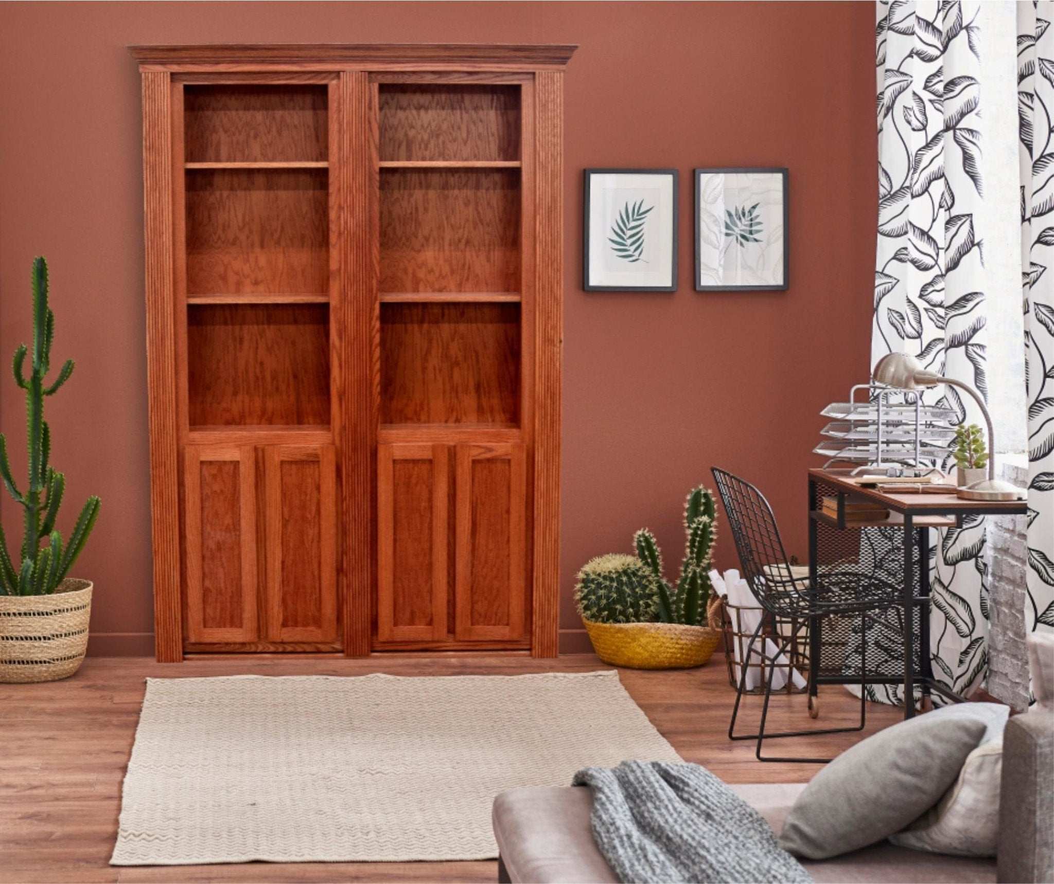Hidden Double Bookcase Door – Real Wood by Hide-A-Way Doors