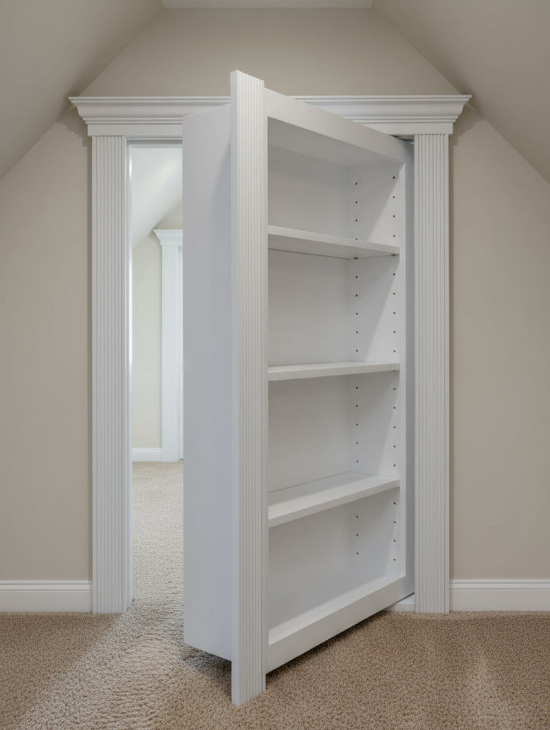 Small Hidden Bookcase Door – Real Wood | Hide-A-Way-Doors