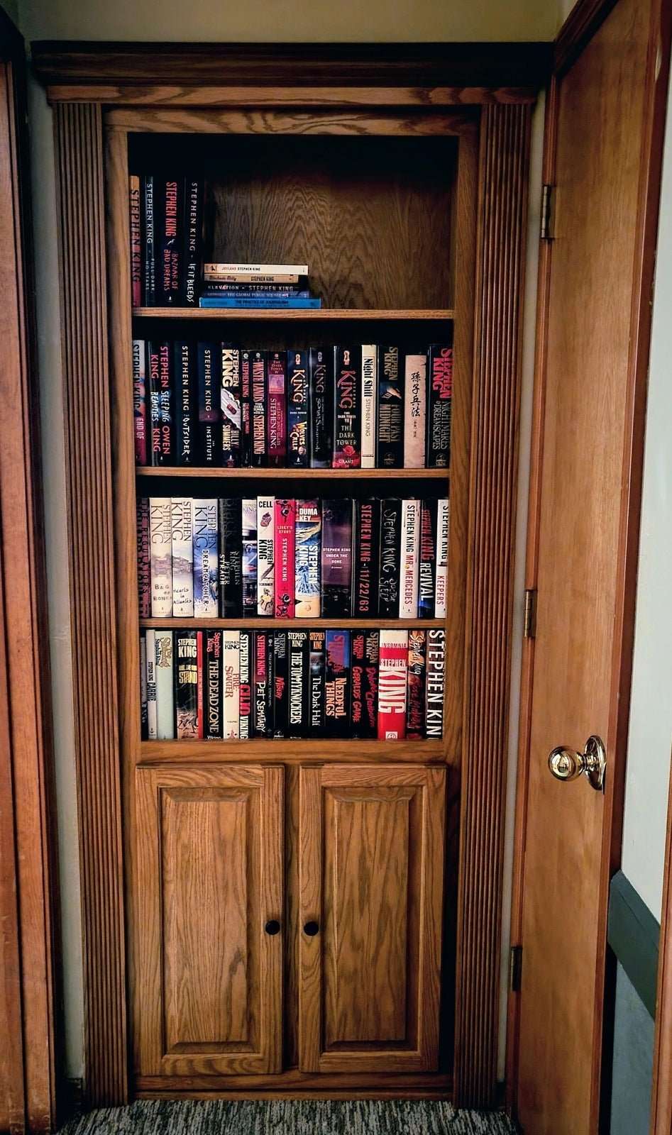 Hidden Door Bookcase Red Oak – Real Wood by Hide-A-Way Doors